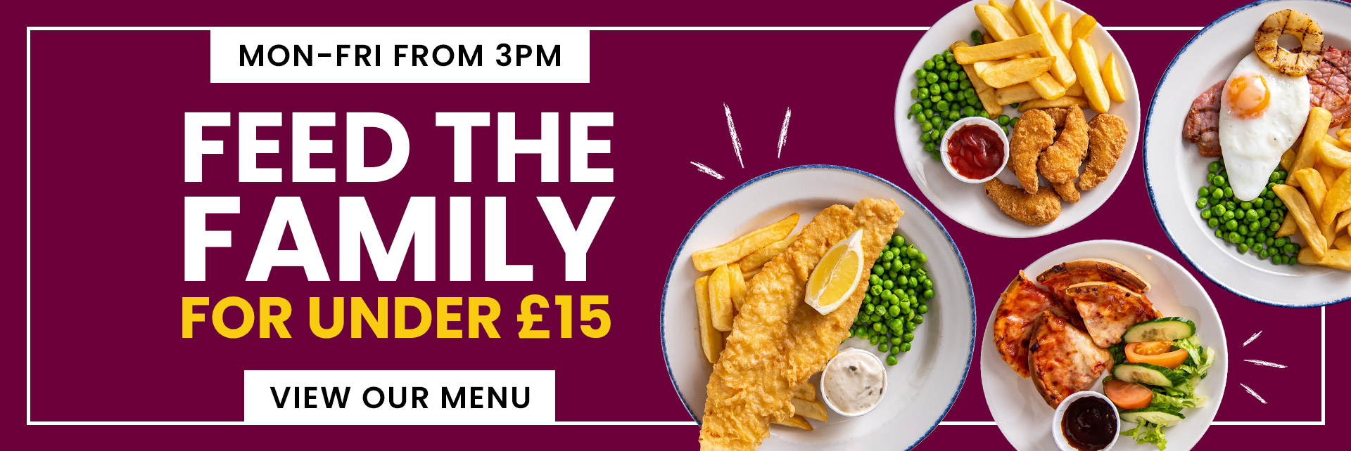 Offers - Feed the Family for £15 at The Eastfield Arms